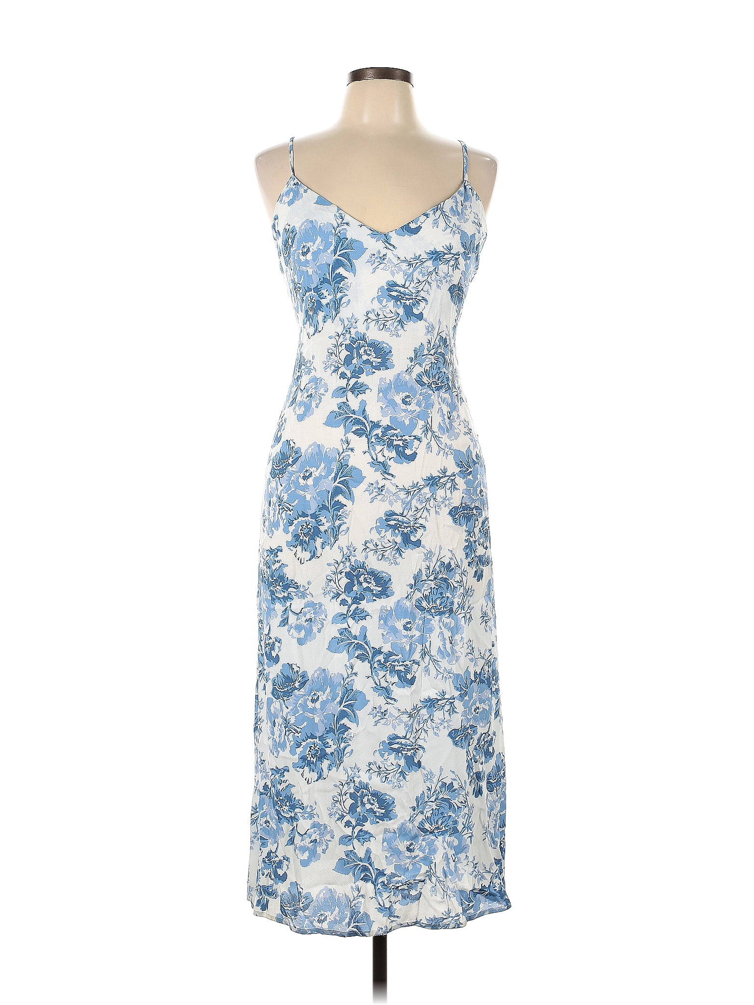 Reformation Multi Color Blue Cocktail Dress Size L - 65% off | thredUP