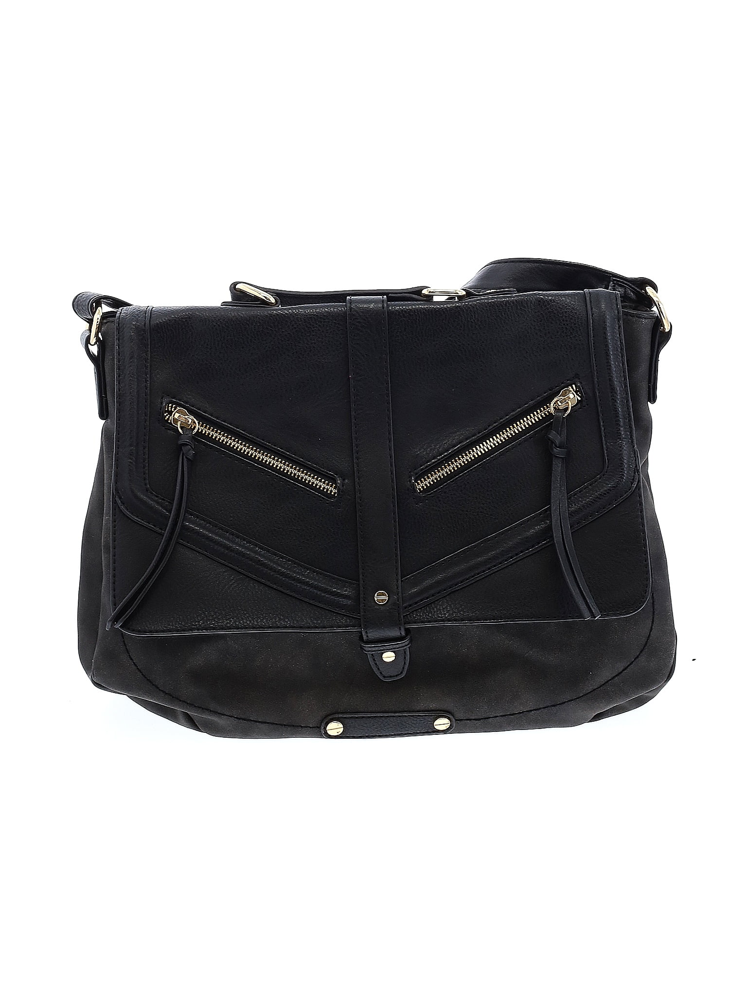 A+ 100% Polyurethane Solid Black Satchel One Size - 59% off | thredUP