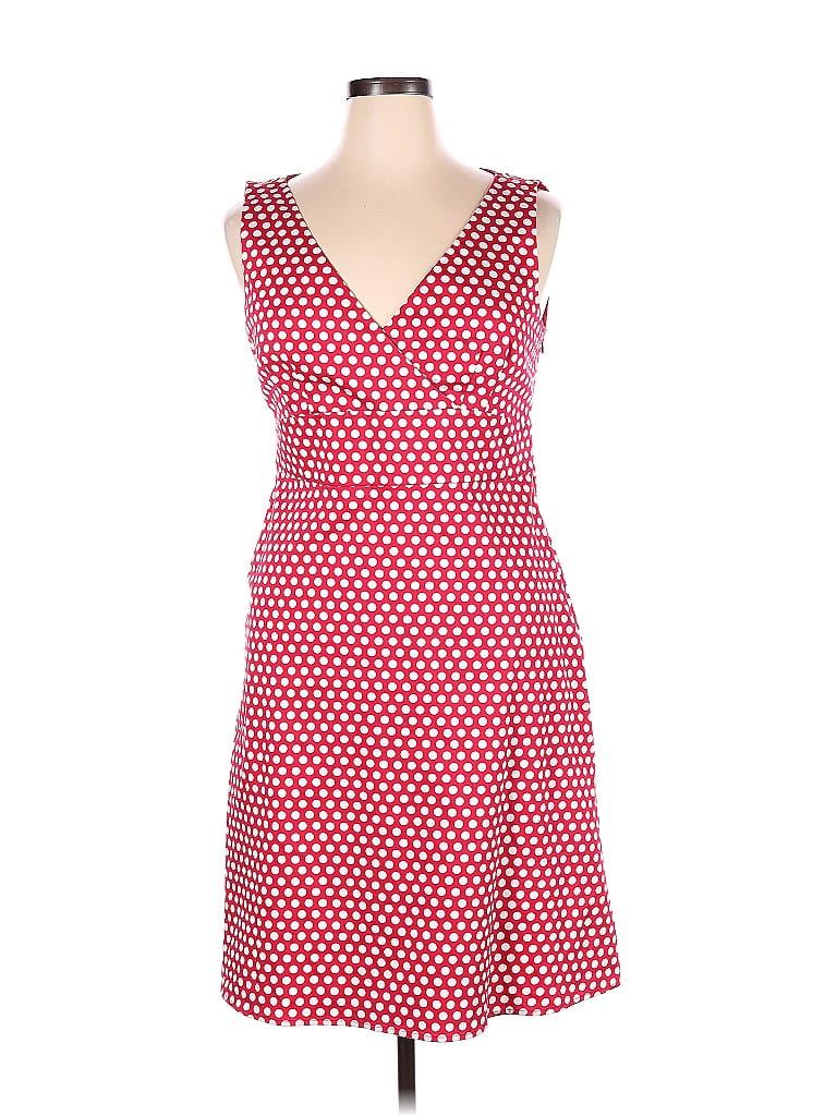 Spense Polka Dots Multi Color Red Casual Dress Size 14 65 Off Thredup