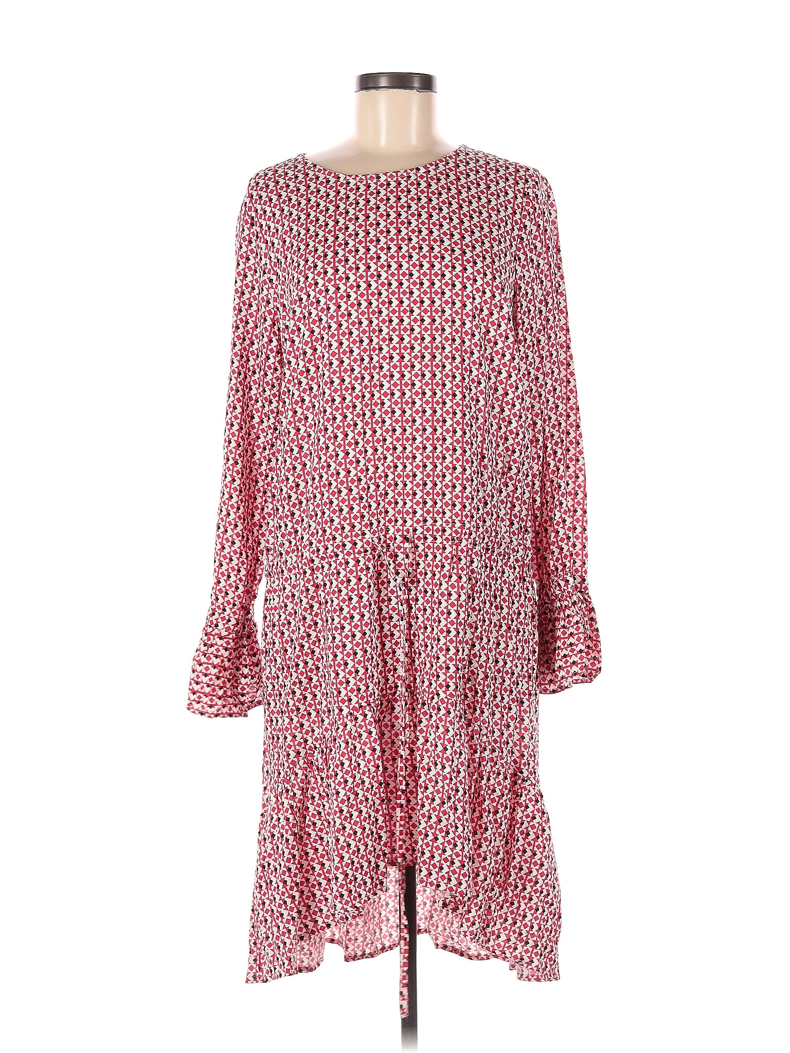 Fig 100% Viscose Multi Color Red Casual Dress Size L - 70% off | thredUP