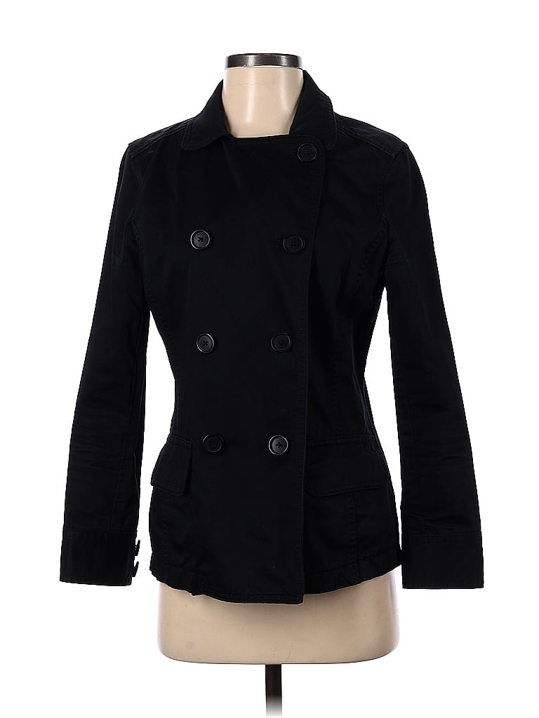 Gap 100% Cotton Solid Black Jacket Size S - 70% off | thredUP
