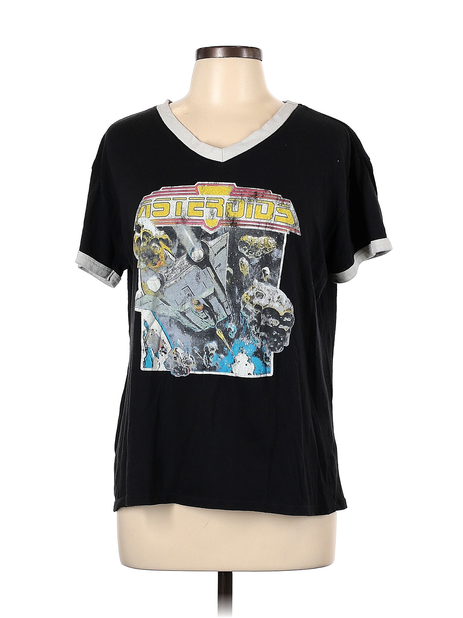 Junk Food Color Block Paisley Black Short Sleeve T-Shirt Size XL - 20% ...