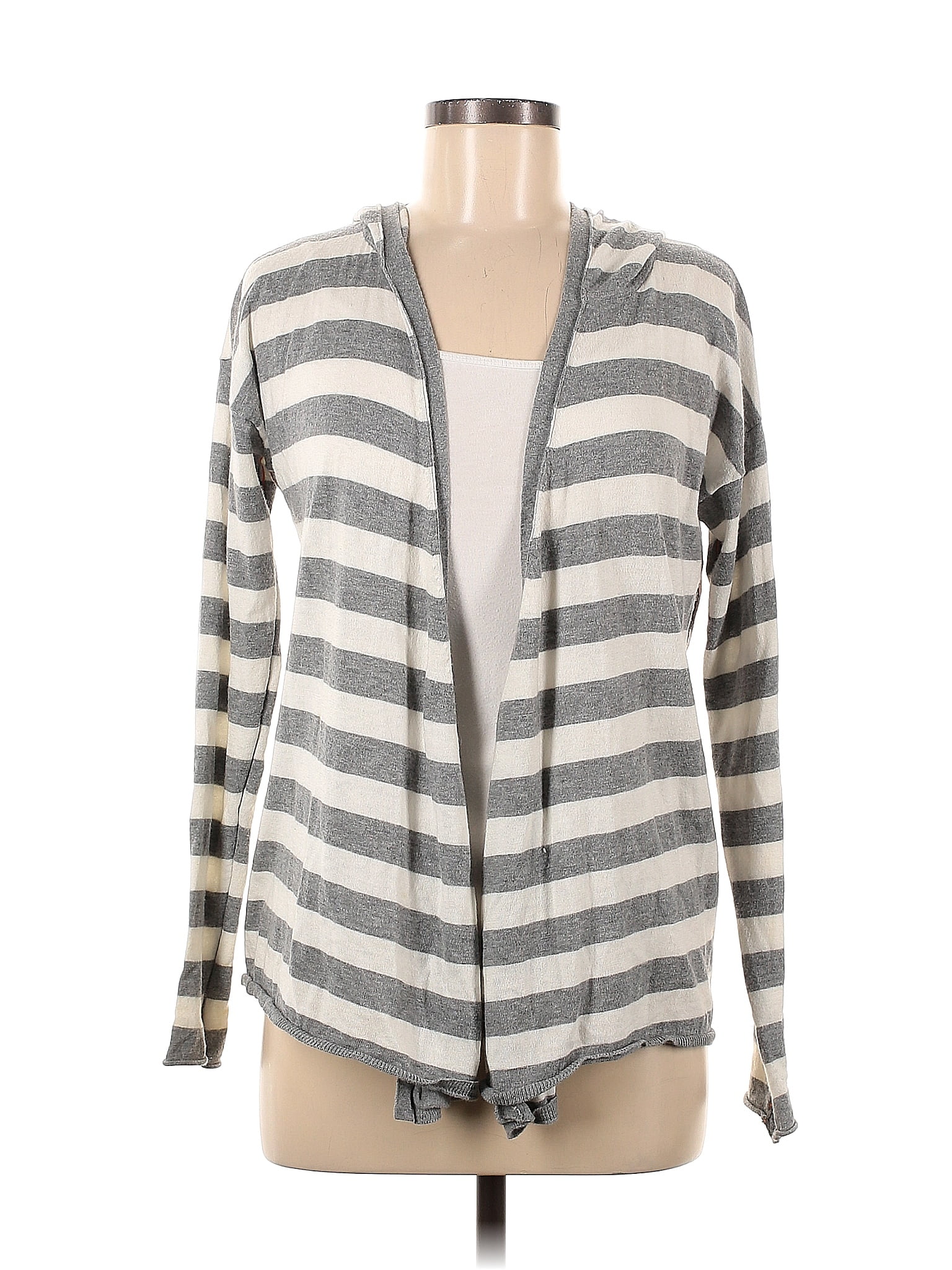 Splendid Color Block Stripes Gray Cardigan Size M - 75% off | thredUP
