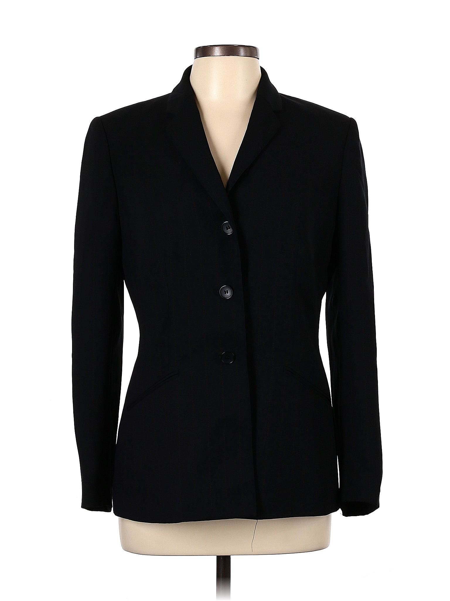 Evan Picone Solid Black Jacket Size 10 - 75% off | thredUP