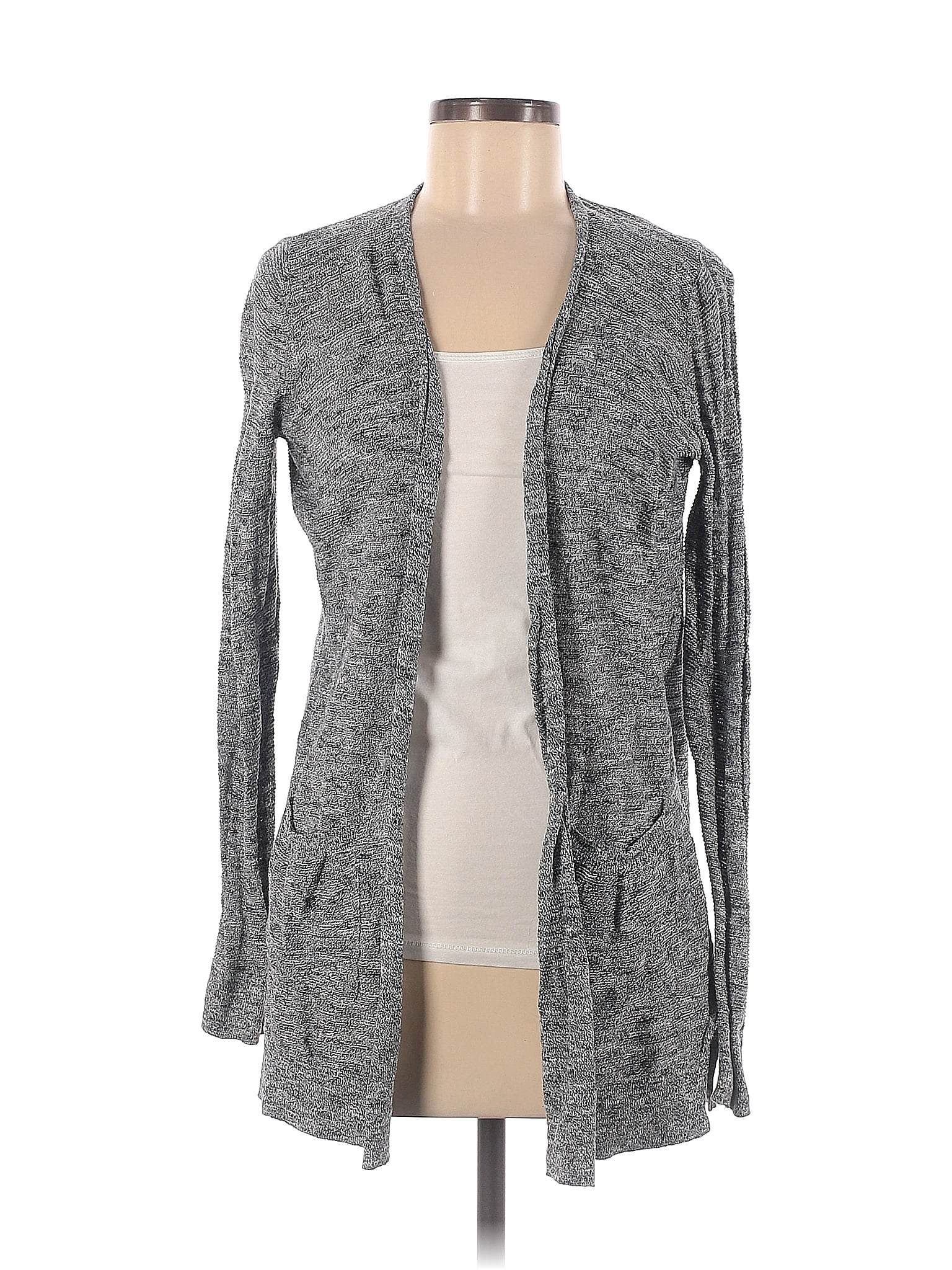 Marine Layer 100% Cotton Color Block Marled Gray Cardigan Size M - 65% ...