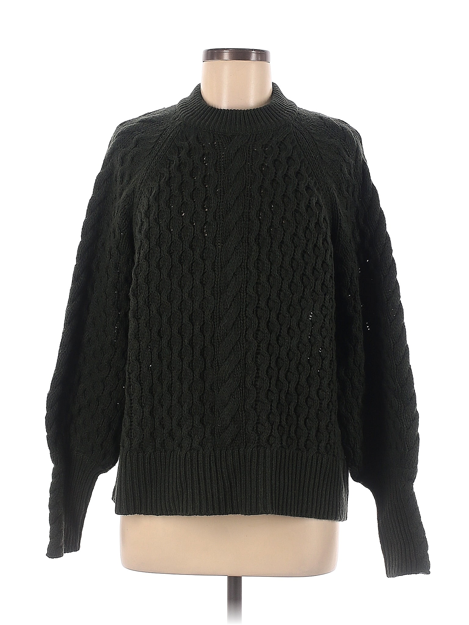 Tuckernuck Color Block Solid Green Black Pullover Sweater Size M - 73% ...