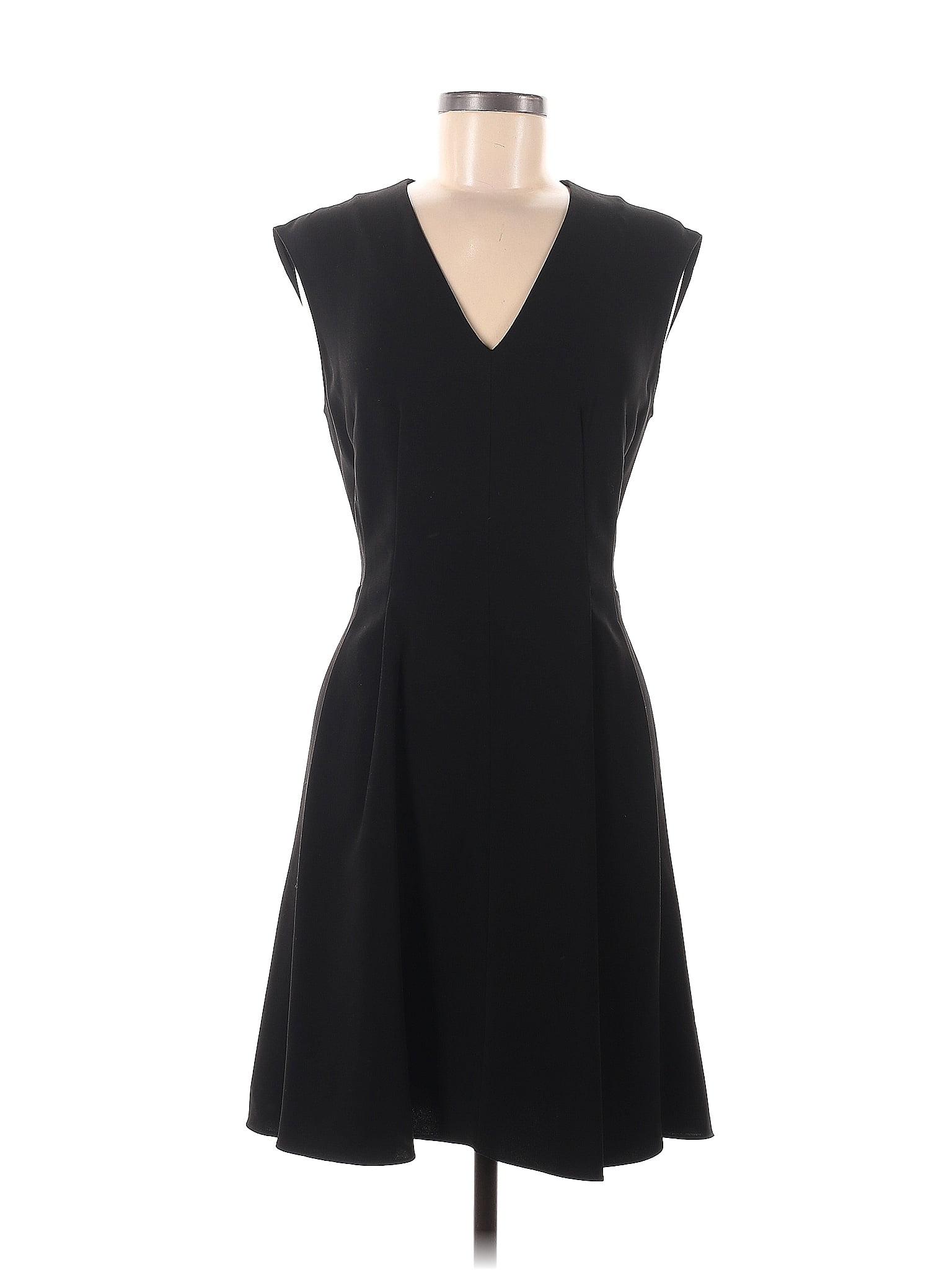 Theory Solid Black Casual Dress Size 6 82 Off Thredup
