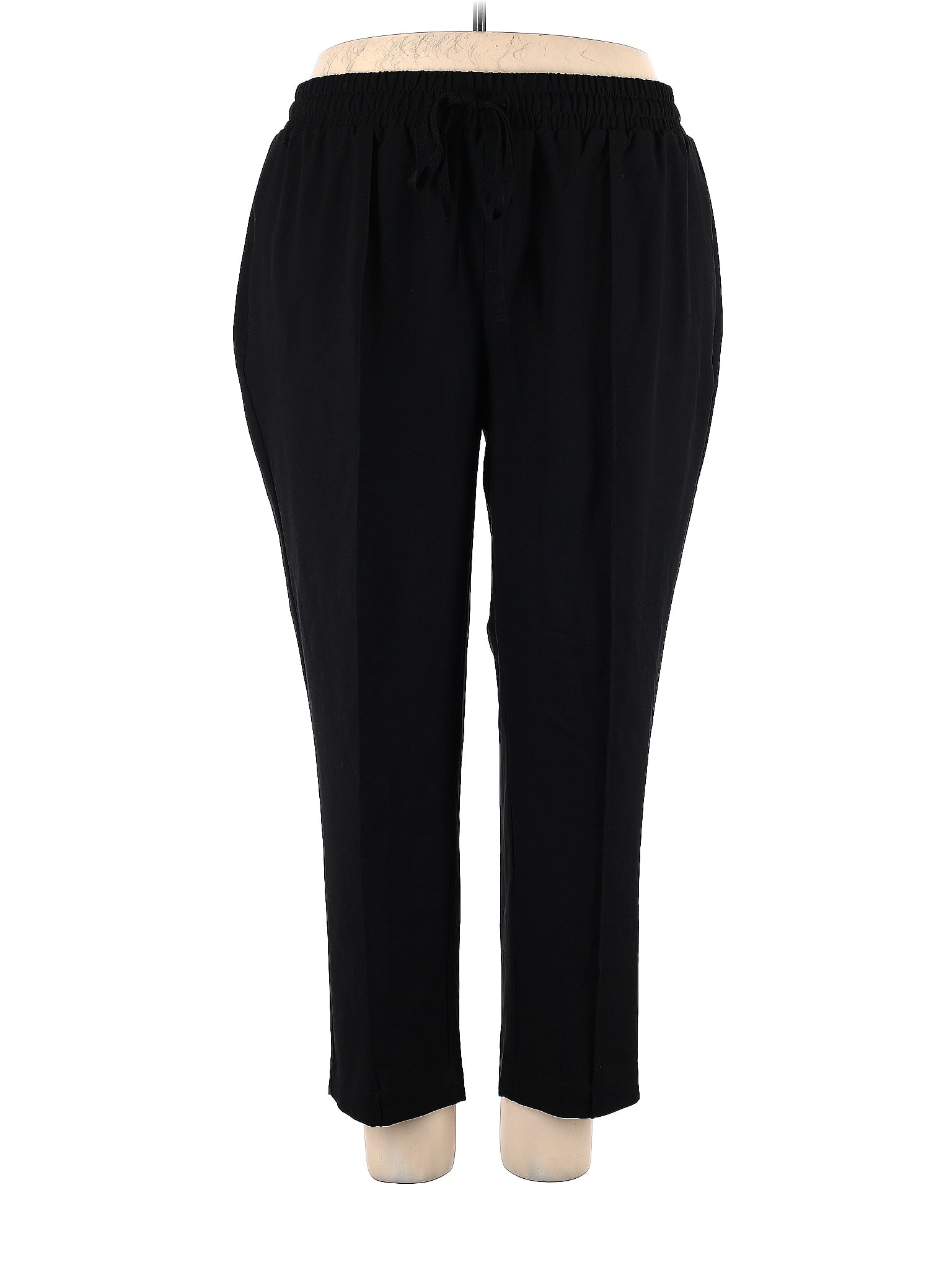 Lane Bryant Solid Black Casual Pants Size 20 Plus 65 Off Thredup