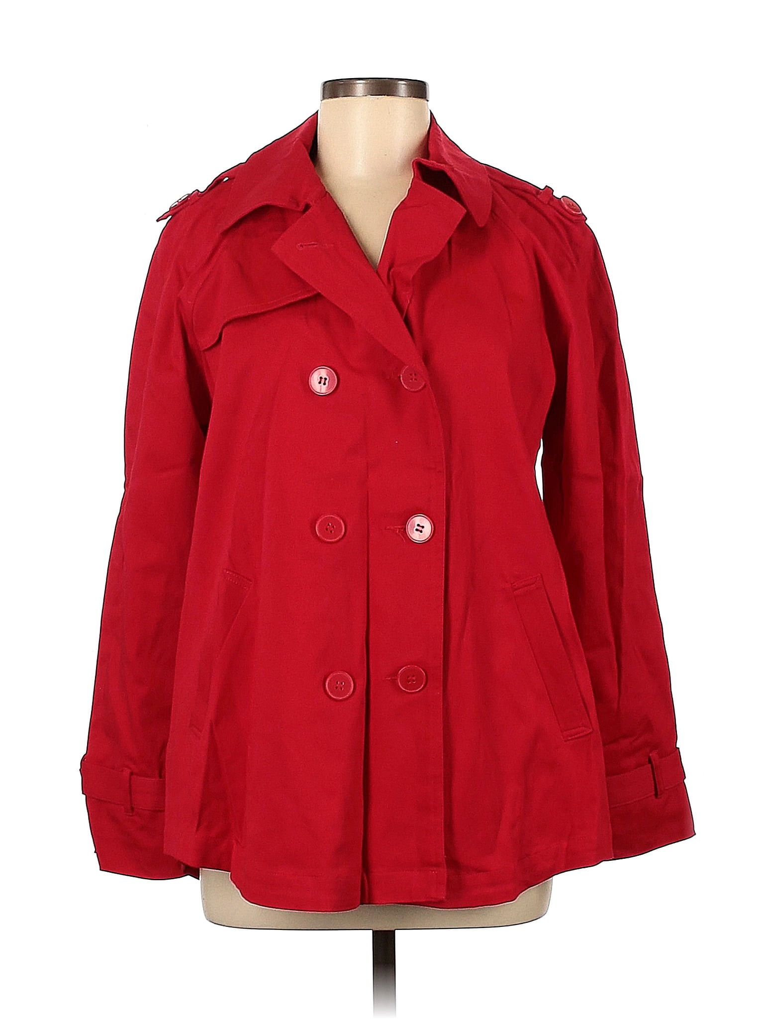Linea by Louis Dell'Olio Solid Red Jacket Size M - 56% off | thredUP