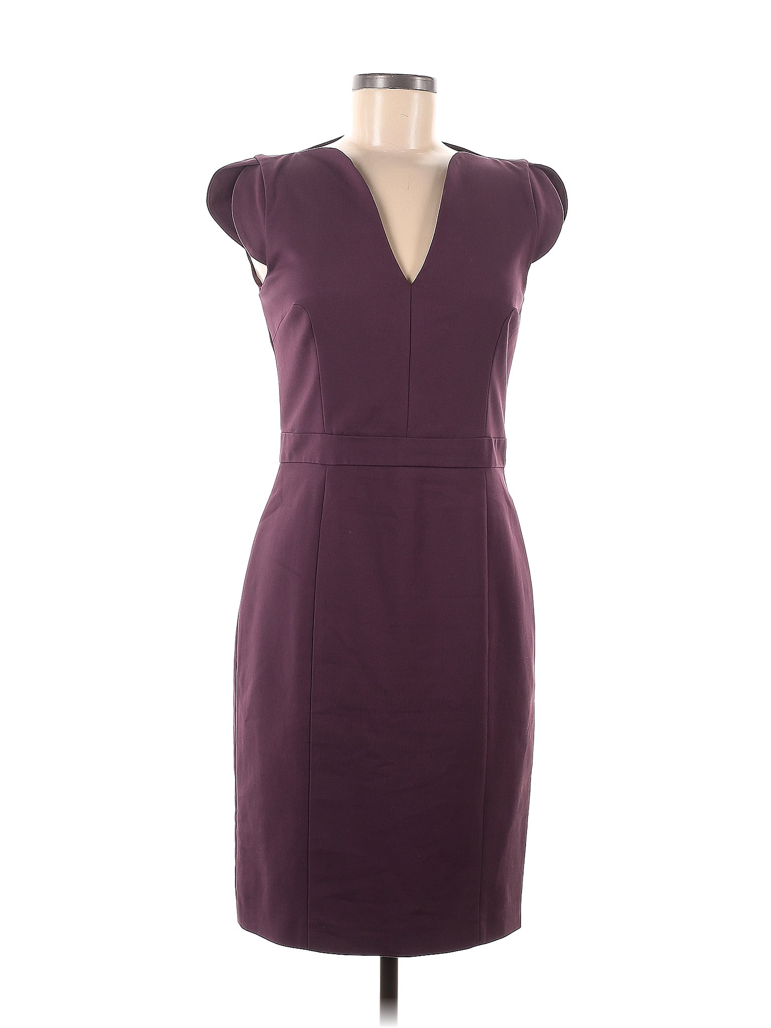 French Connection Solid Purple Burgundy Cocktail Dress Size 8 - 76% off ...