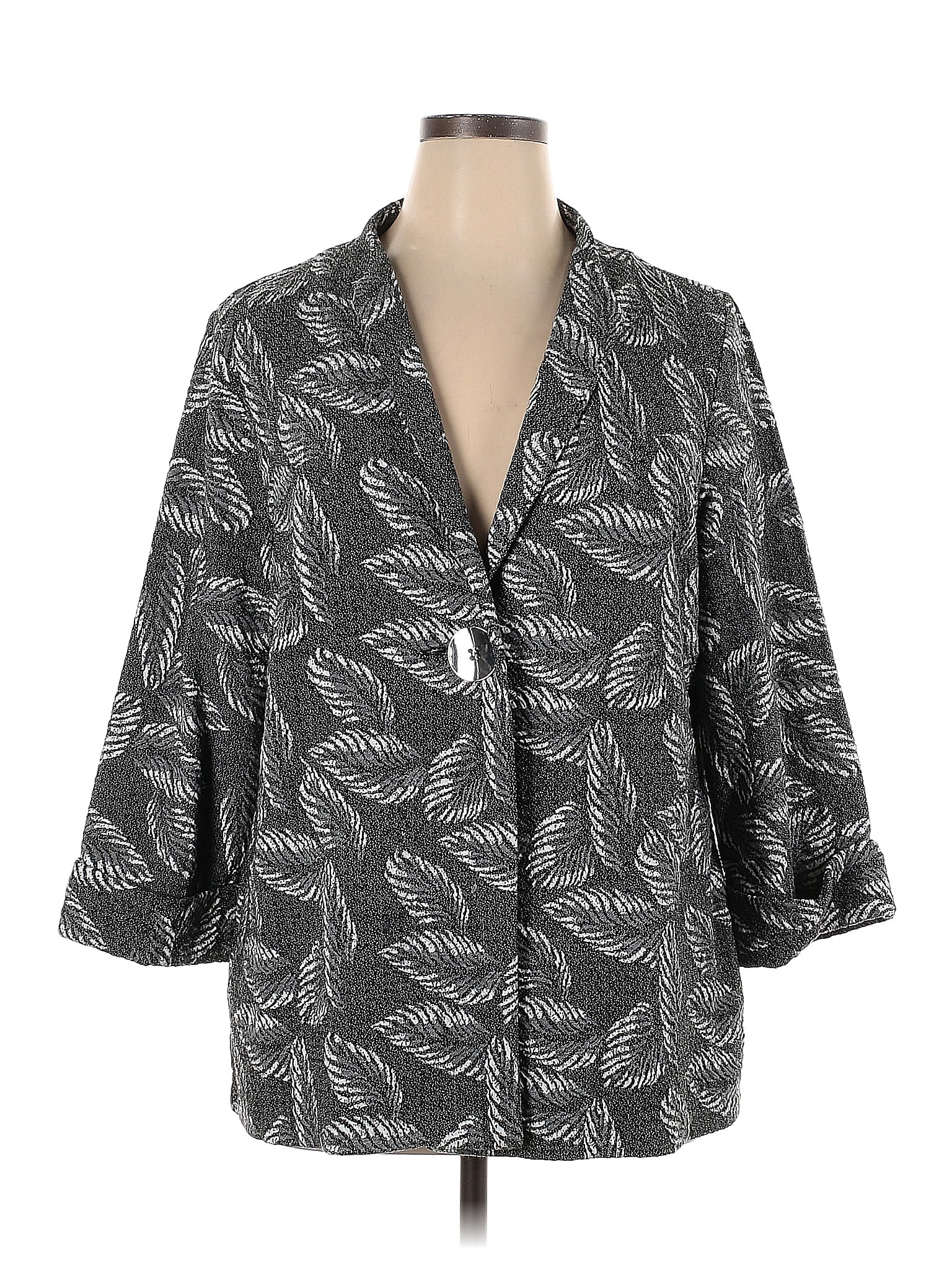 JM Collection Gray Blazer Size XL - 57% off | thredUP