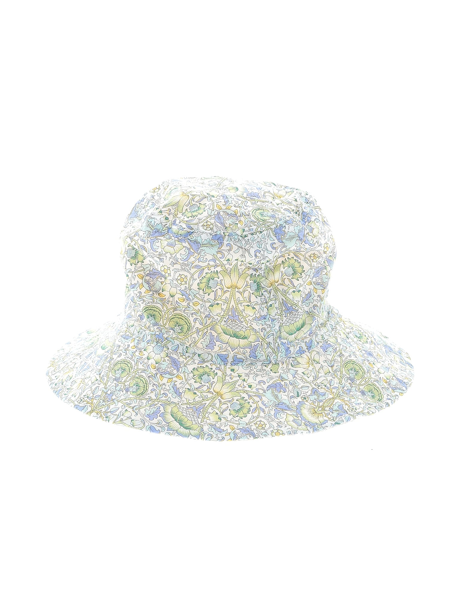 Liberty Art Fabrics for J.Crew 100% Cotton Multi Color Green Hat Size ...