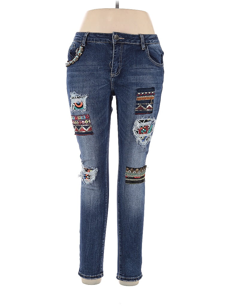Assorted Brands Solid Blue Jeans Size XL - 51% off | thredUP