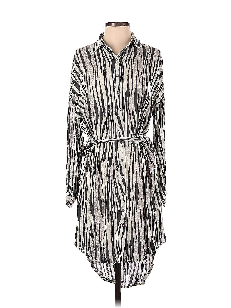 VICI 100% Rayon Zebra Print Multi Color White Casual Dress Size XS - 65 ...