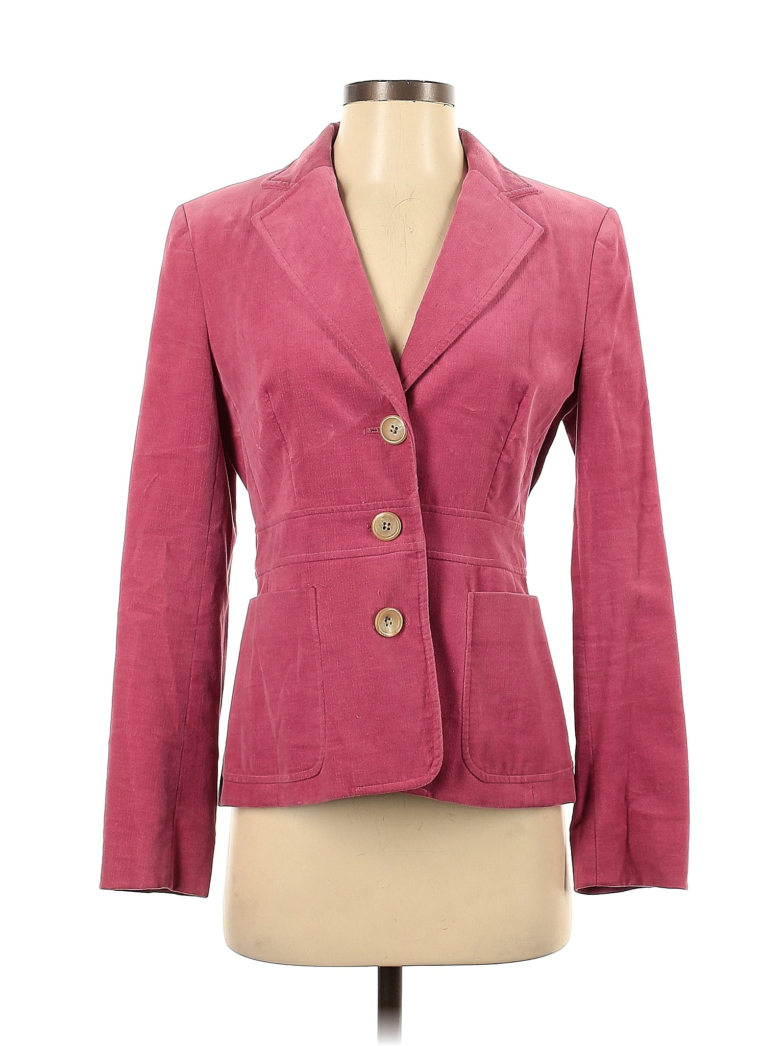 Banana Republic 100% Cotton Solid Pink Blazer Size 4 - 71% off | thredUP