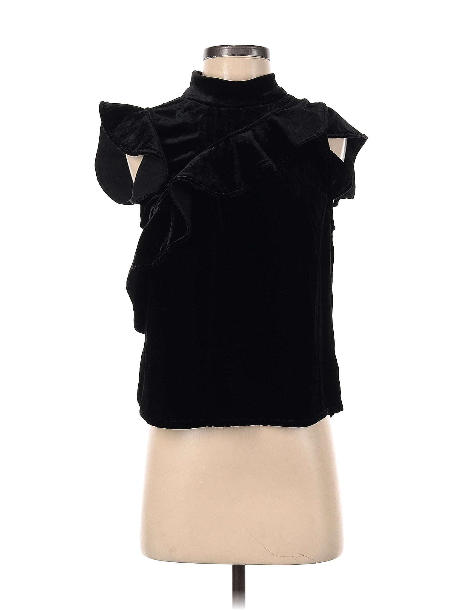 Mcguire Solid Black Short Sleeve Blouse Size Xs 79 Off Thredup