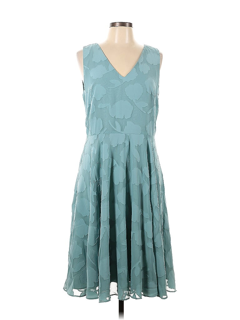Ann Taylor Factory 100% Polyester Teal Casual Dress Size 12 - 52% off ...