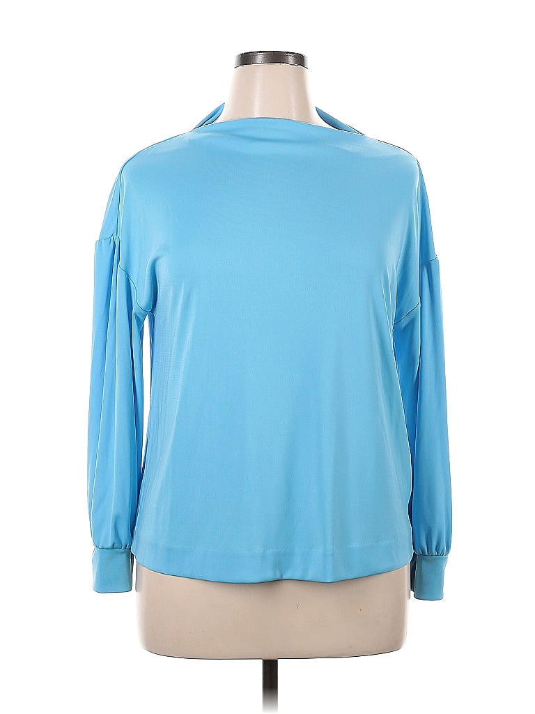Alfani Color Block Blue Long Sleeve Top Size XL (Petite) - 73% off ...