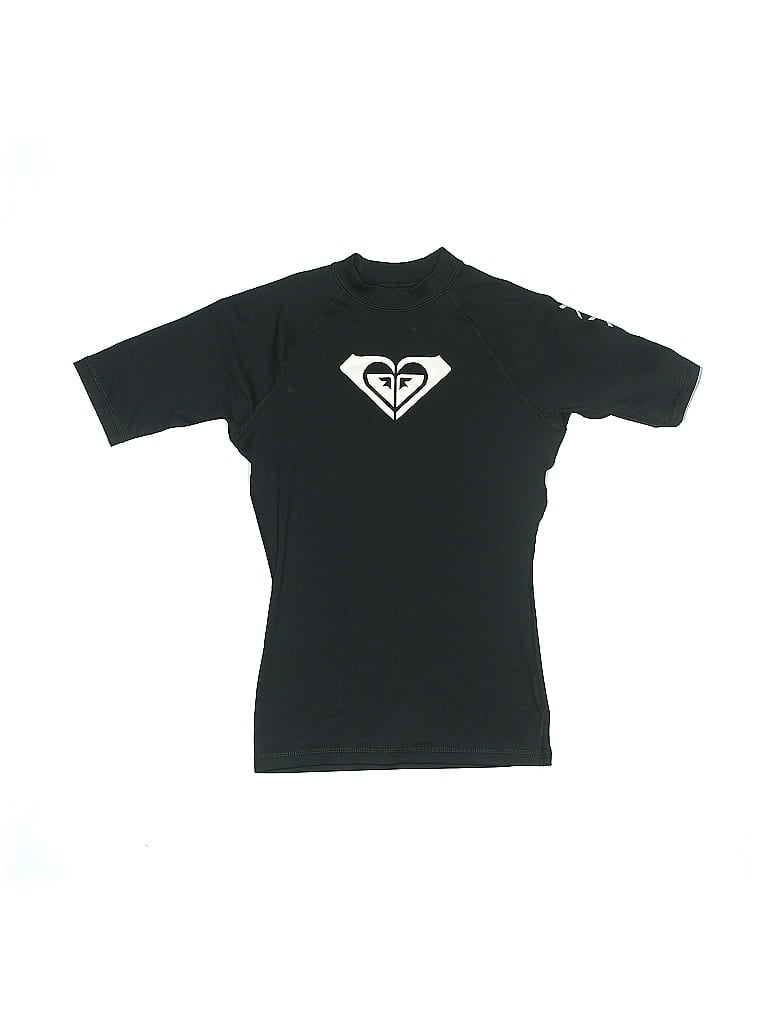 Roxy Solid Black Rash Guard Size S - 52% off | thredUP