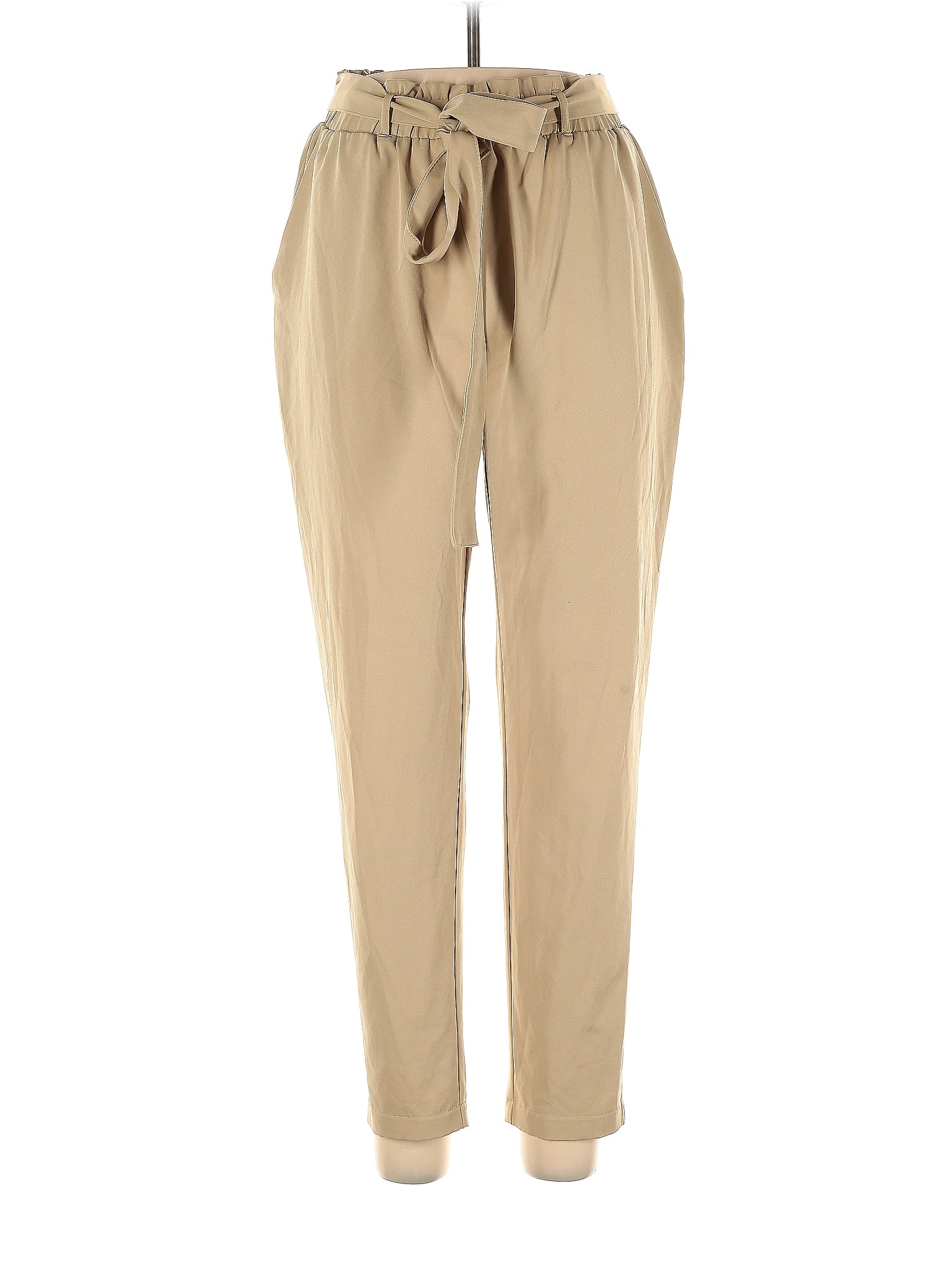REVAMPED Solid Tan Cargo Pants Size L - 47% off | thredUP