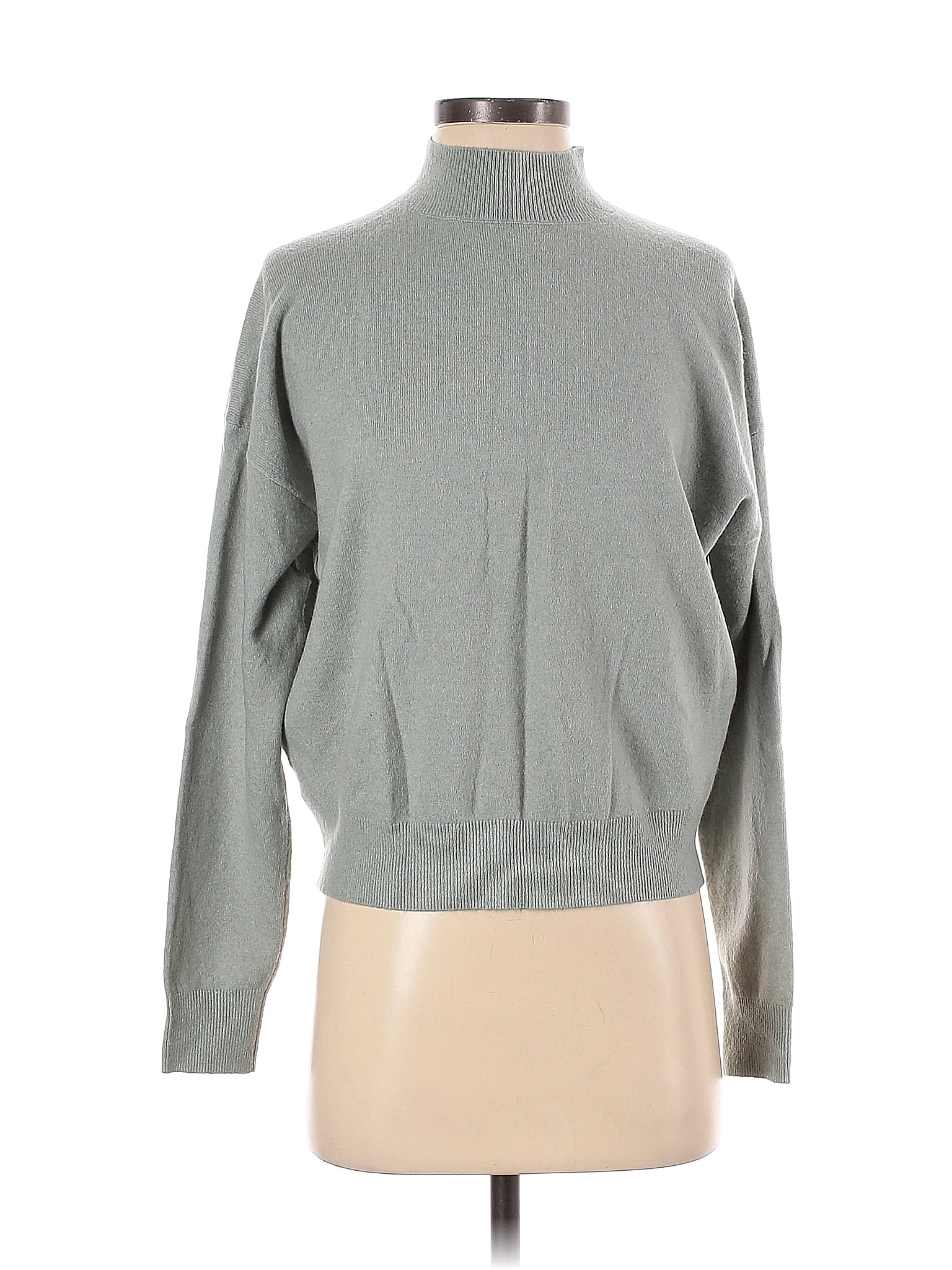 Ann Taylor Color Block Solid Gray Turtleneck Sweater Size S - 72% off ...