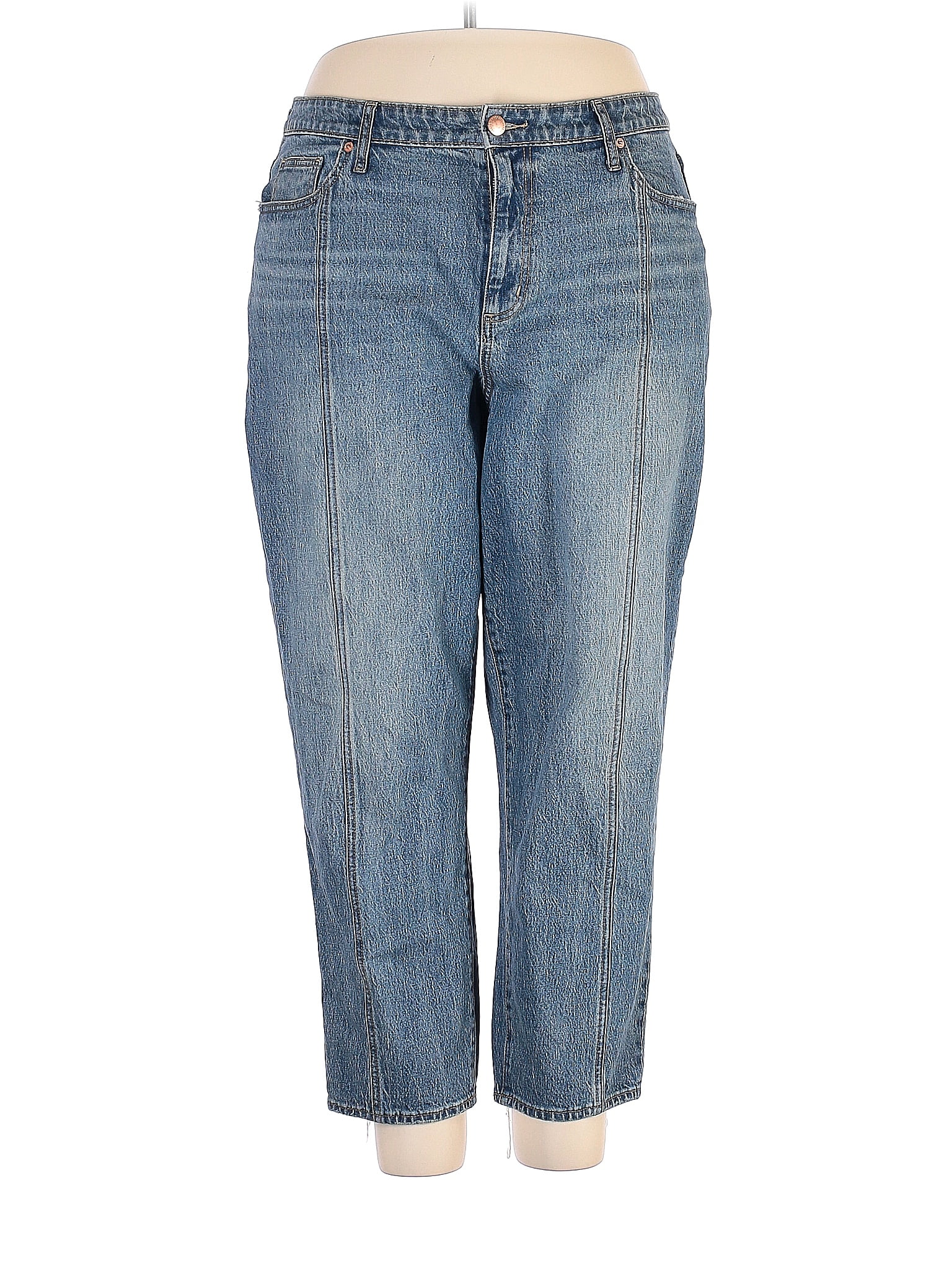 Universal Thread Solid Blue Jeans Size 18 (Plus) - 28% off | thredUP