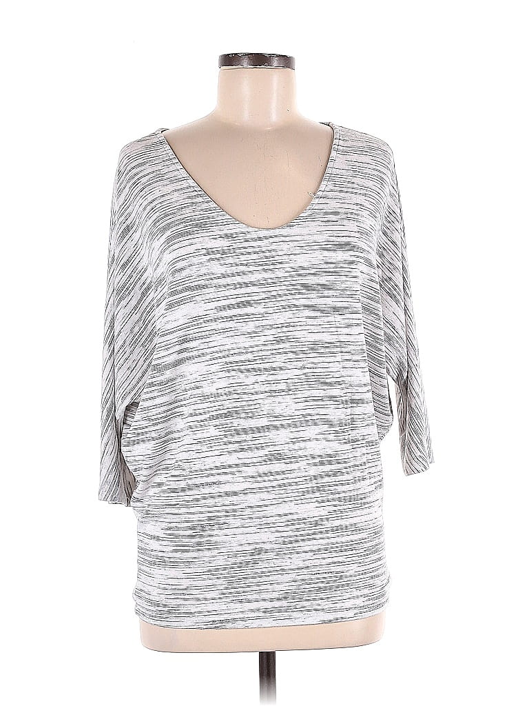 Laila Jayde Marled Gray 3/4 Sleeve Top Size M - 70% off | ThredUp