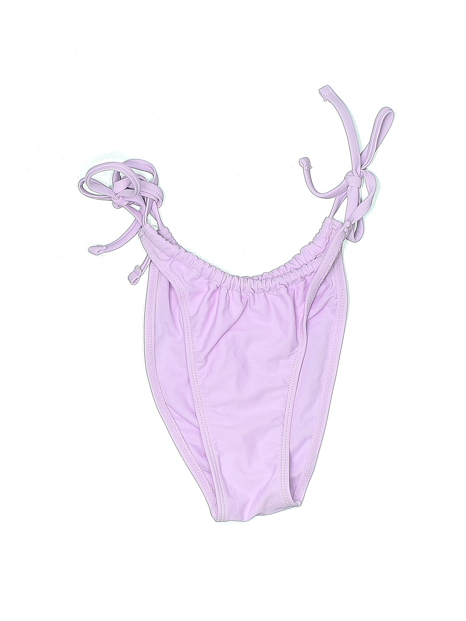 Xhilaration 100 Recycled Plastic Solid Purple Swimsuit Bottoms Size M