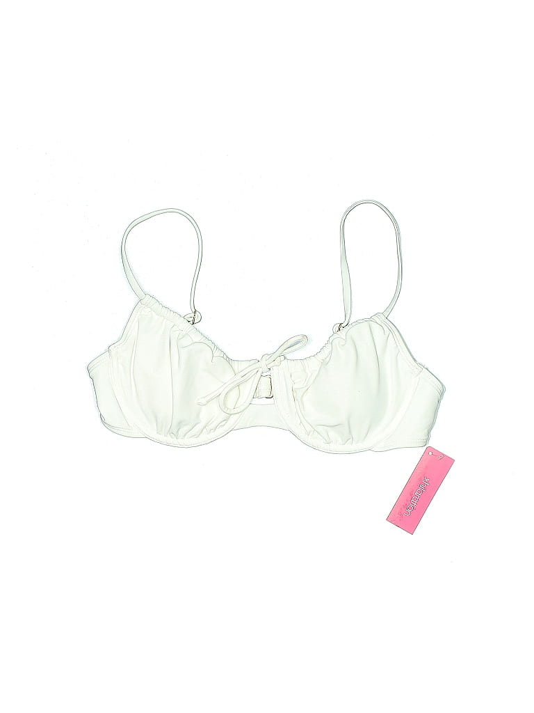 Xhilaration 100 Recycled Plastic Ivory Swimsuit Top Size L 38 Off