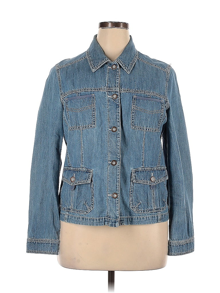 Sigrid Olsen 100% Cotton Blue Denim Jacket Size 14 - 78% off | thredUP
