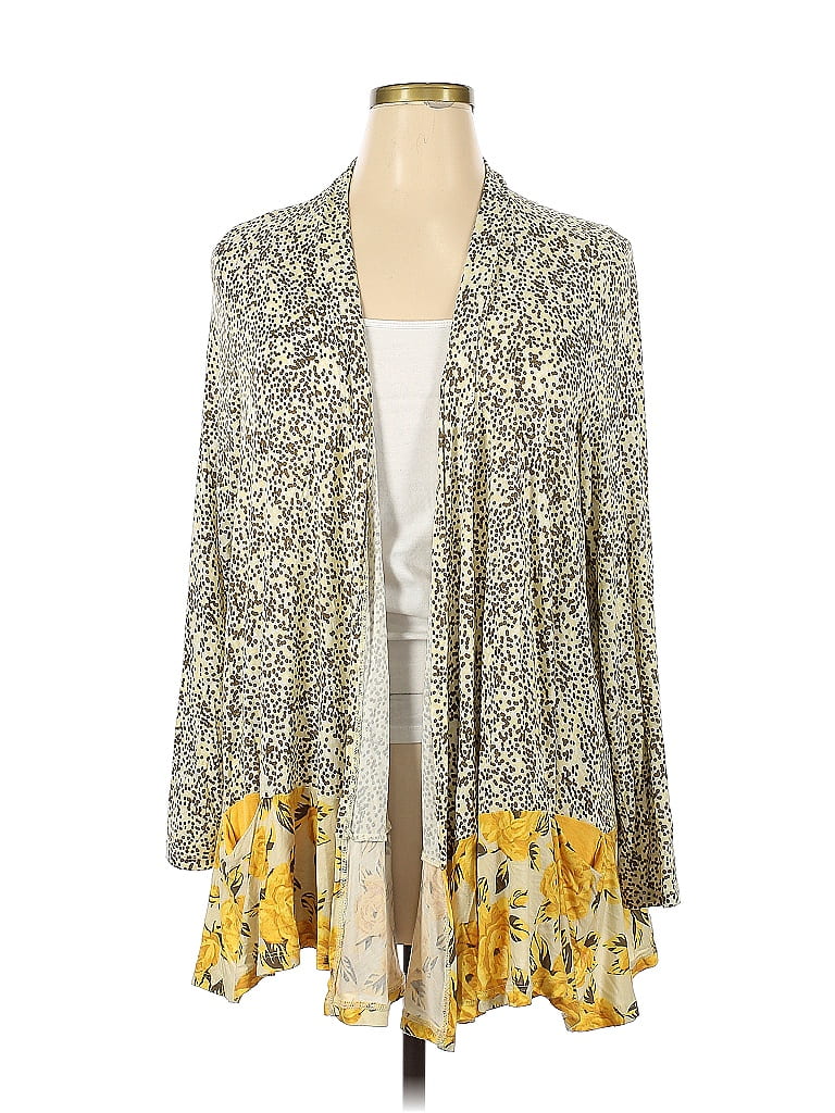Logo By Lori Goldstein Yellow Kimono Size 1x Plus 64 Off Thredup