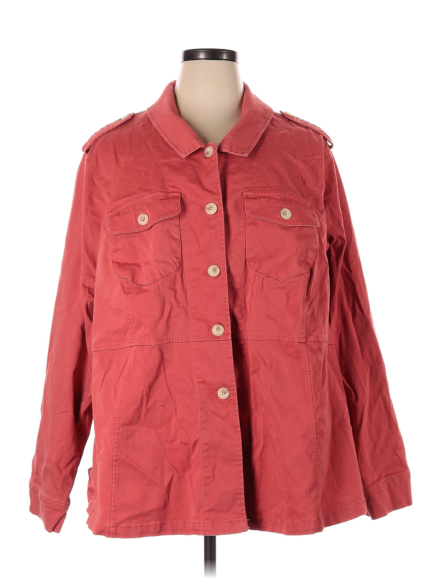 Torrid Solid Red Jacket Size 5X Plus (6) (Plus) - 59% off | ThredUp