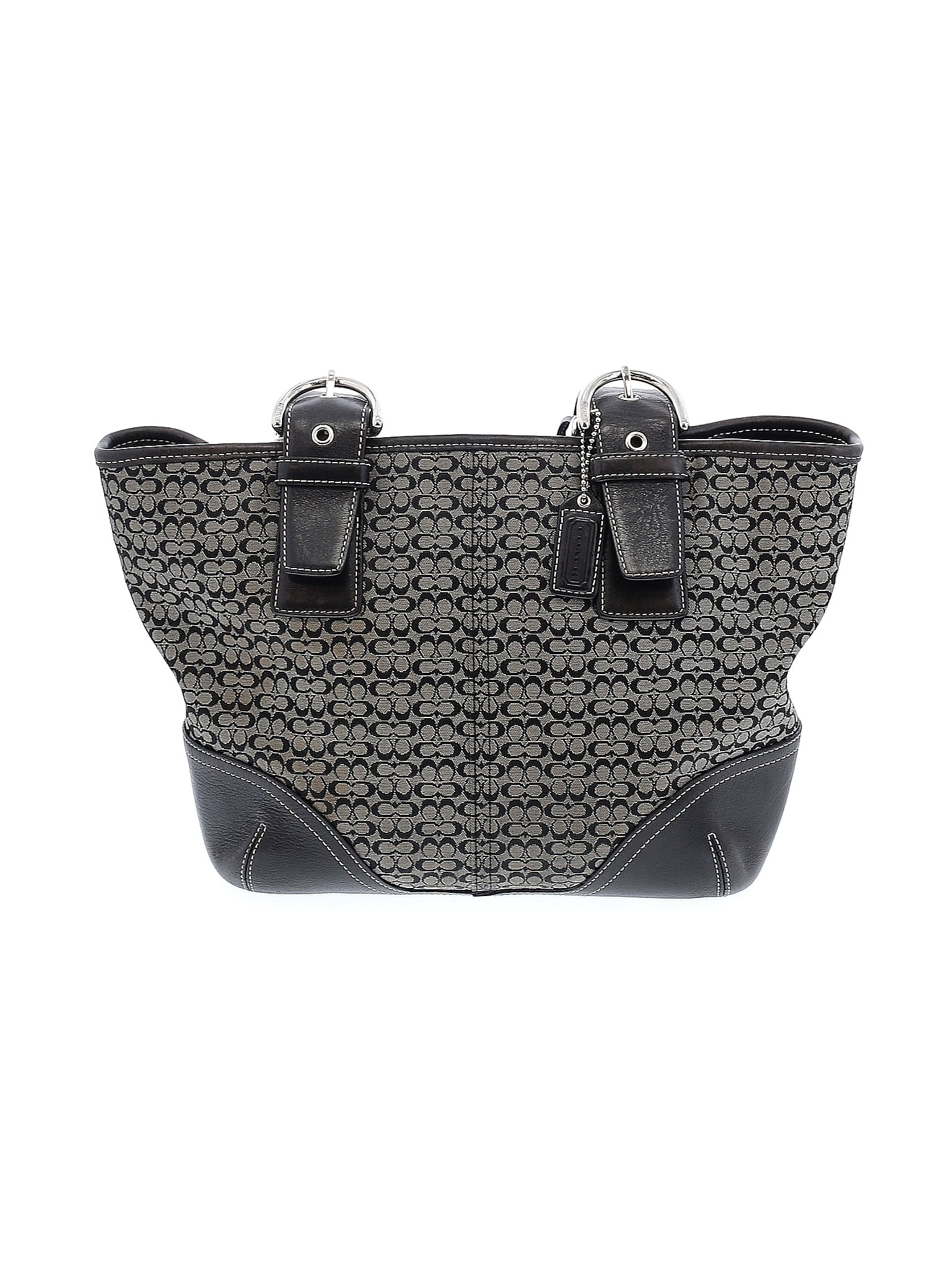 Coach Color Block Gray Tote One Size - 71% off | ThredUp