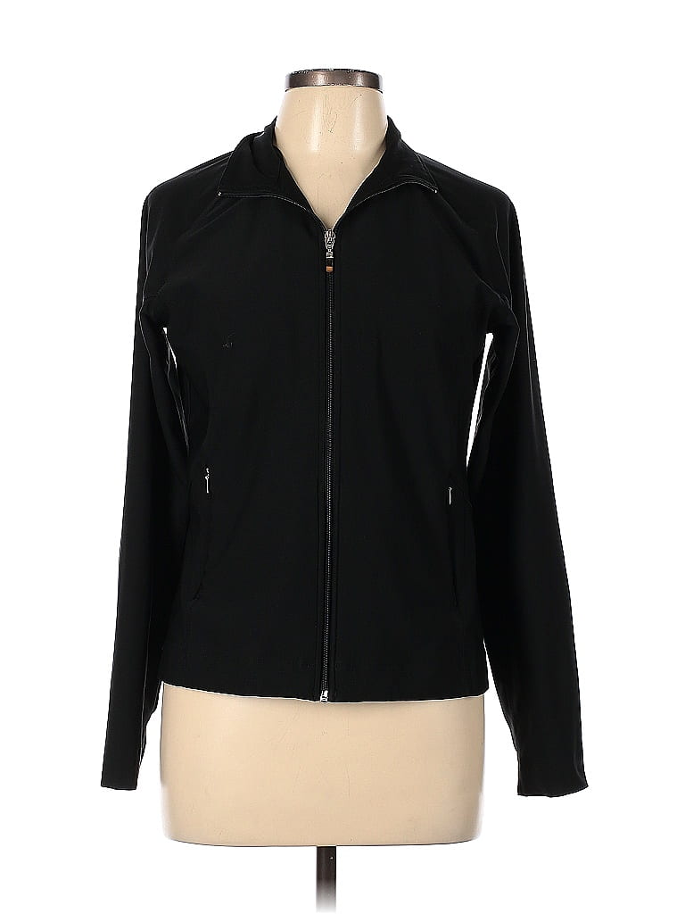 lucy Solid Black Track Jacket Size L - 61% off | thredUP