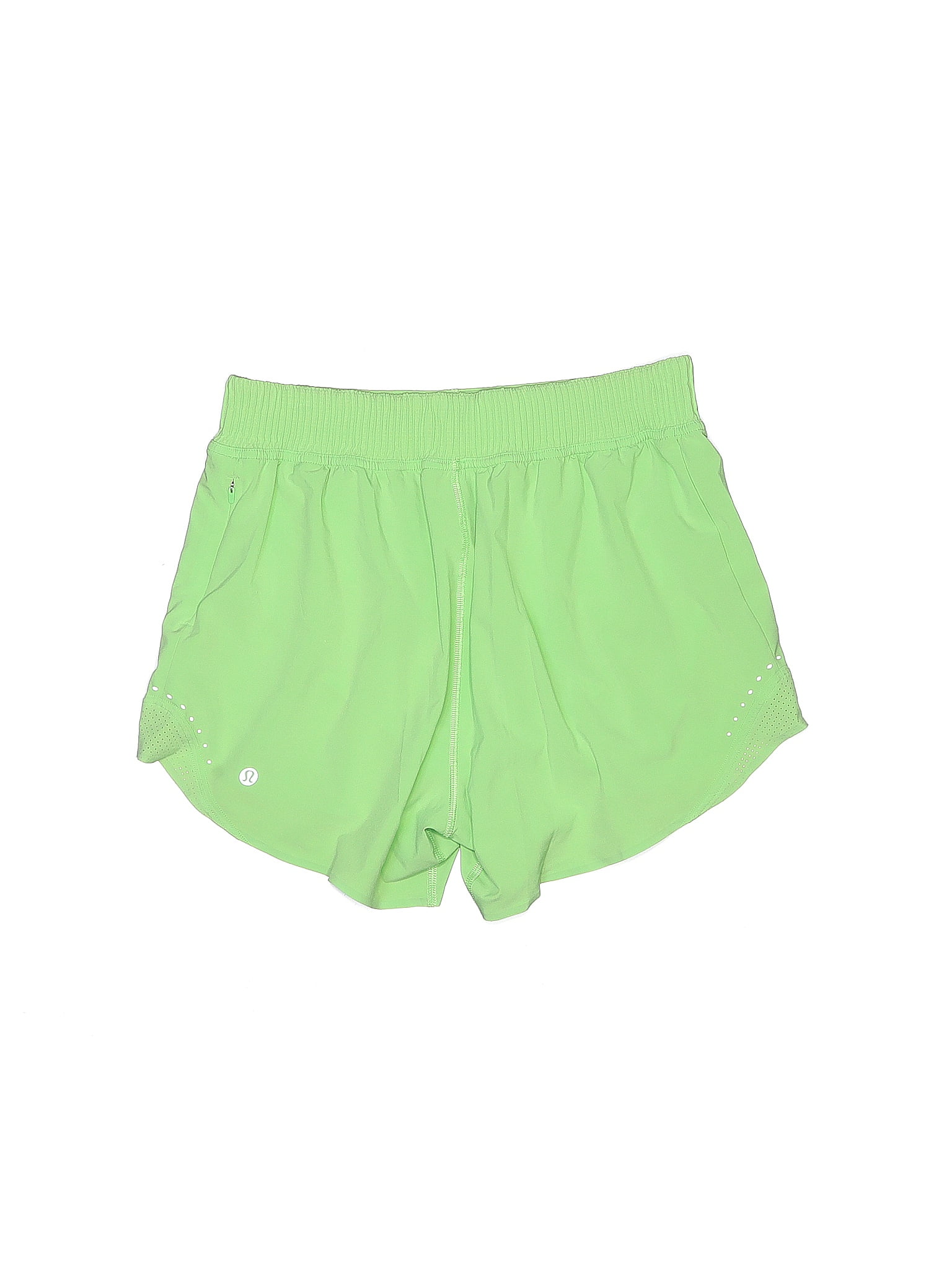 Lululemon Athletica Color Block Solid Green Athletic Shorts Size 6 - 54 ...