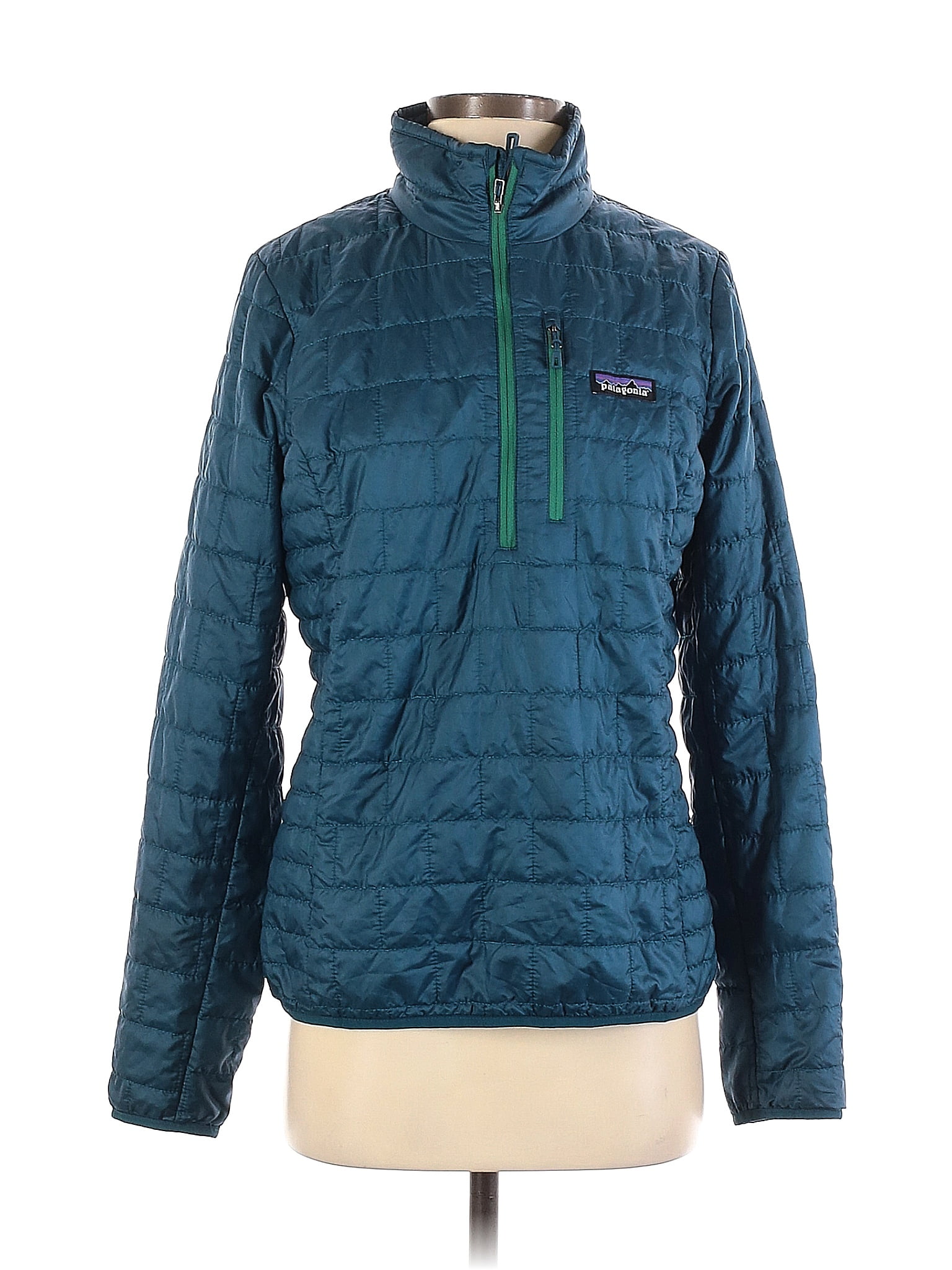 Patagonia 100% Polyester Teal Jacket Size S - 28% off | ThredUp