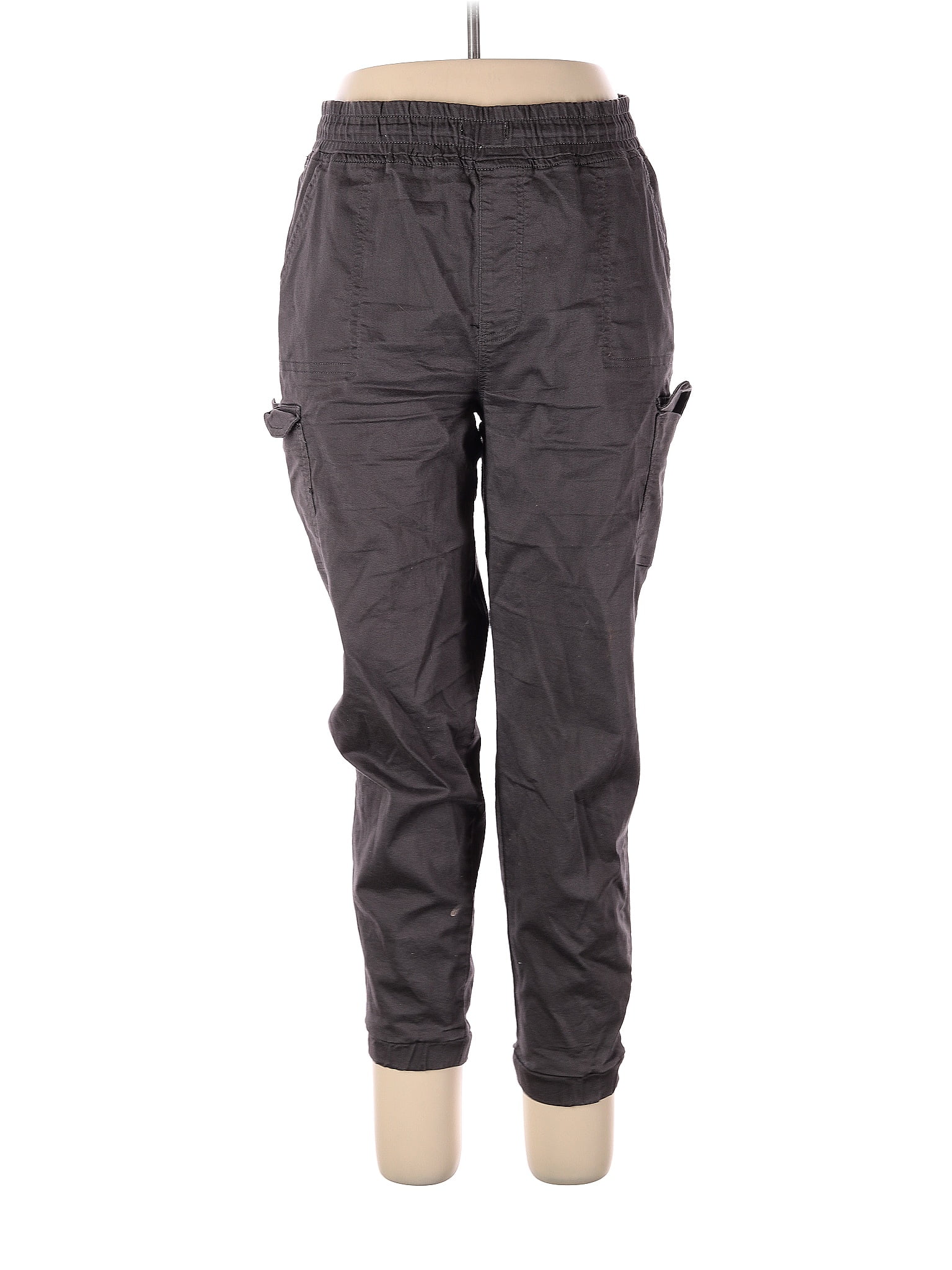 Assorted Brands Solid Gray Cargo Pants Size 17 90 Off Thredup