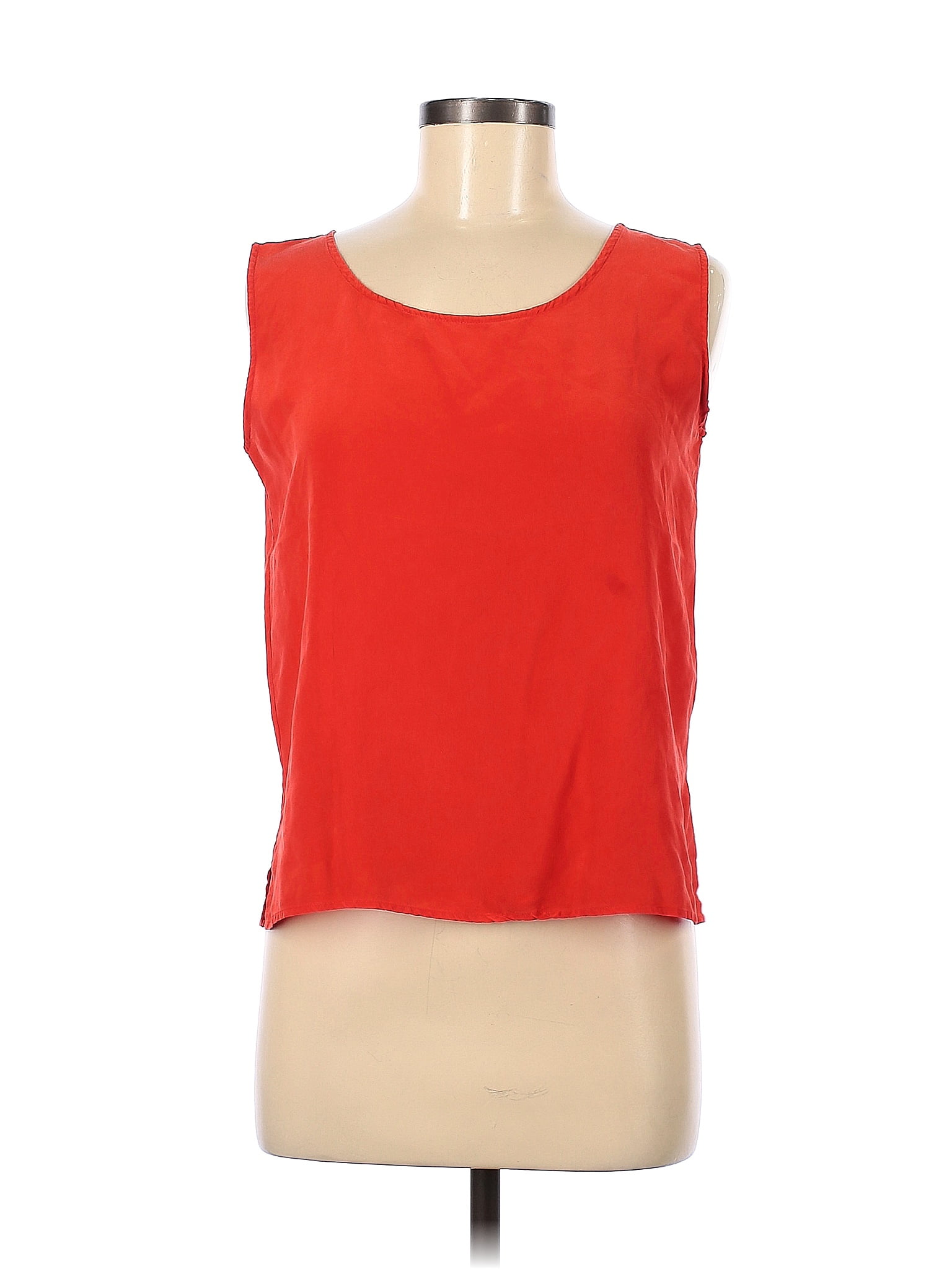 Assorted Brands 100% Silk Red Sleeveless Silk Top Size M - 57% off ...