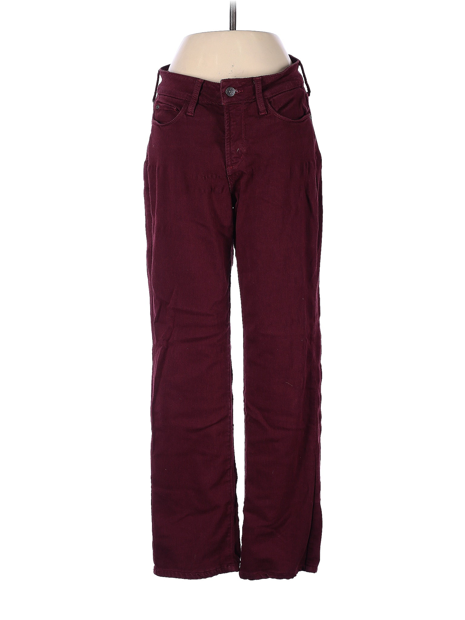 NYDJ Solid Maroon Burgundy Jeans Size 4 - 80% off | thredUP