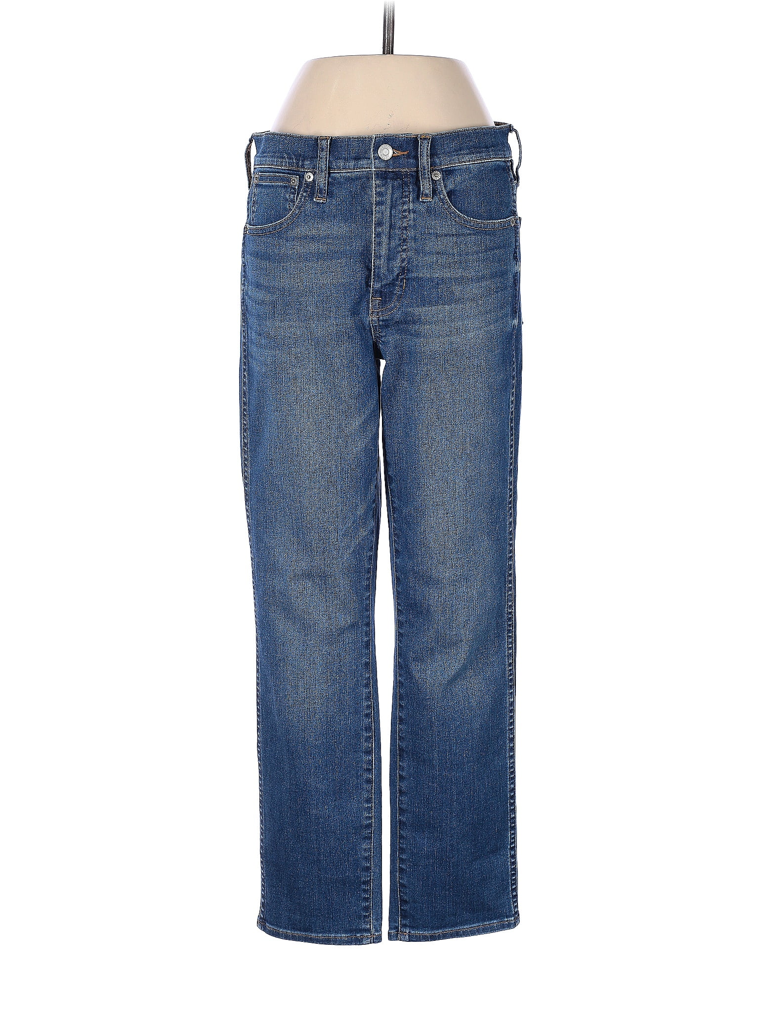 J.Crew Solid Blue Jeans 27 Waist - 74% off | thredUP