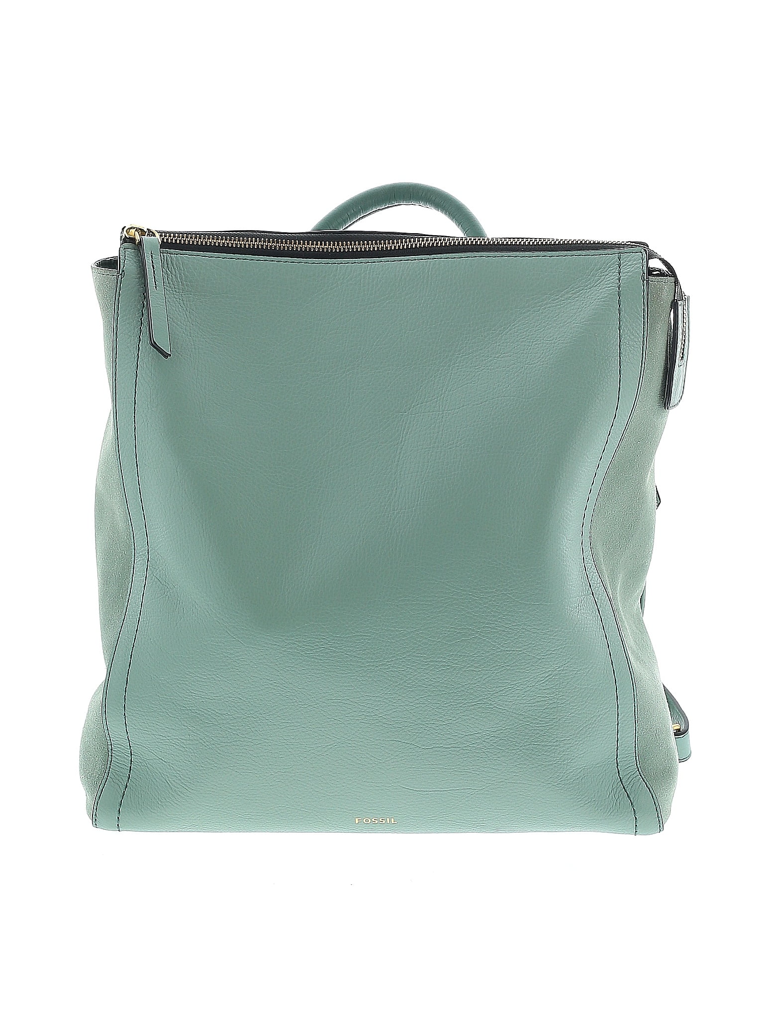 Fossil 100% Leather Solid Green Leather Backpack One Size - 77% off ...