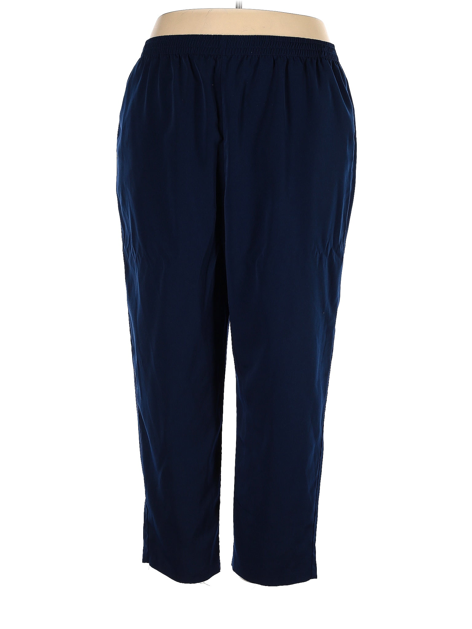 Susan Graver 100% Polyester Solid Blue Casual Pants Size 2X (Plus) - 65 ...