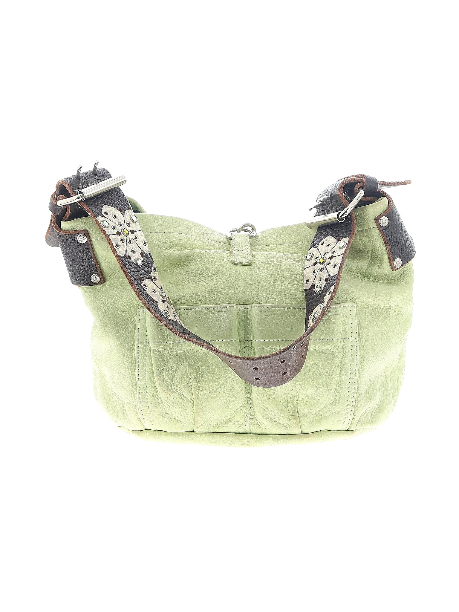 Tylie Malibu 100% Leather Green Leather Shoulder Bag One Size - 75% off ...