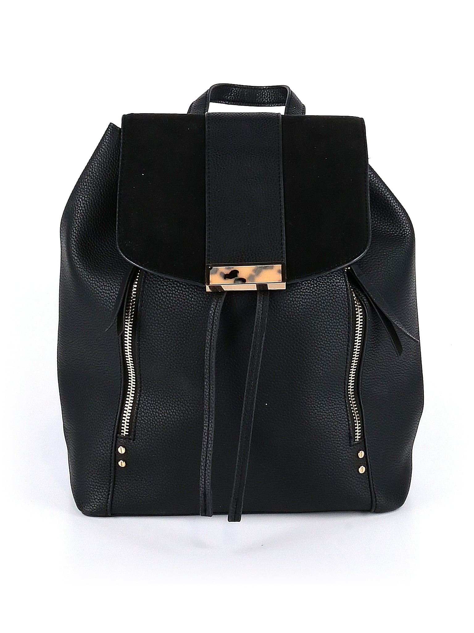 Topshop Solid Black Backpack One Size - 57% off | thredUP