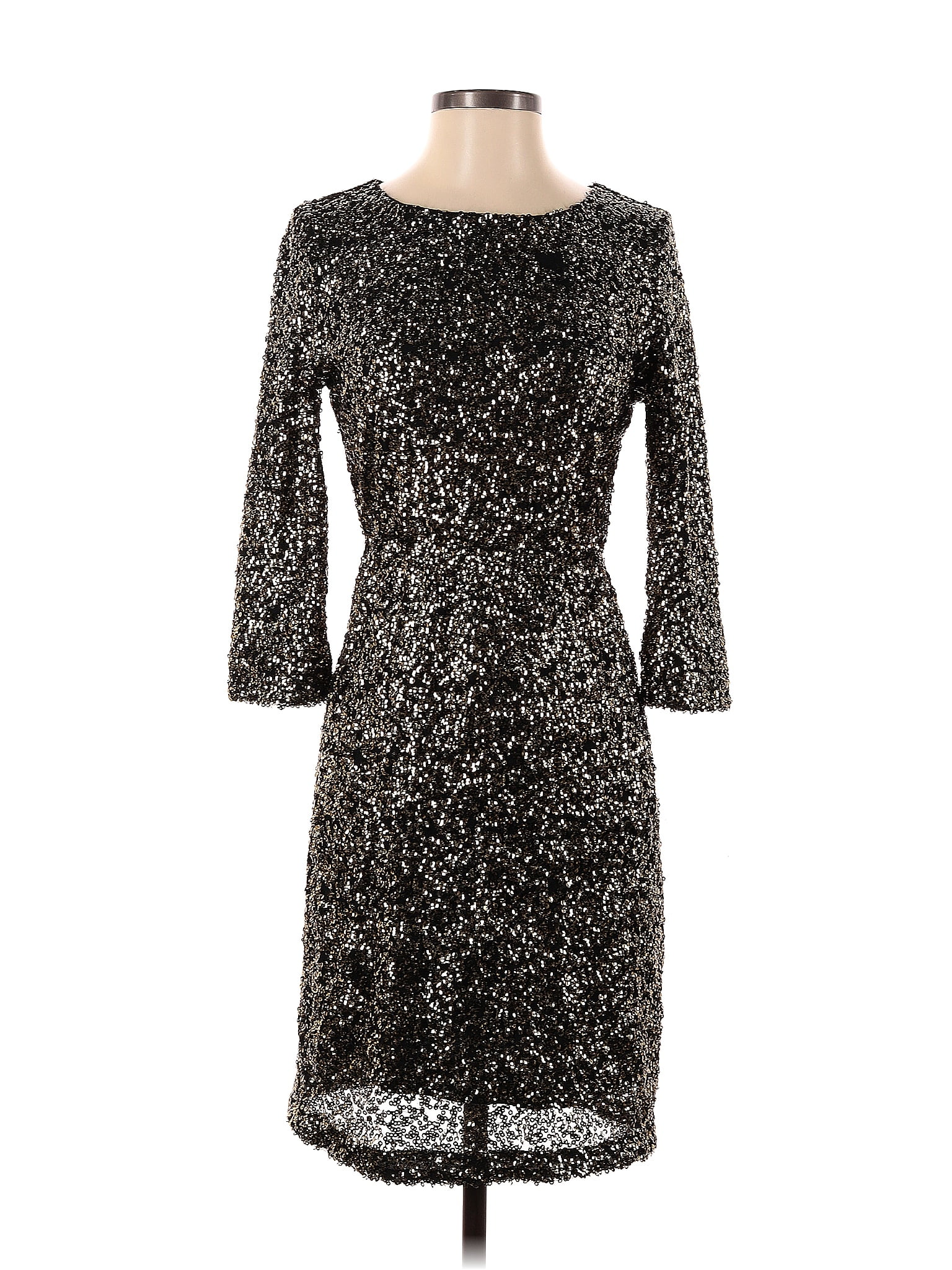 Unbranded 100 Polyester Silver Cocktail Dress Size S 65 Off Thredup