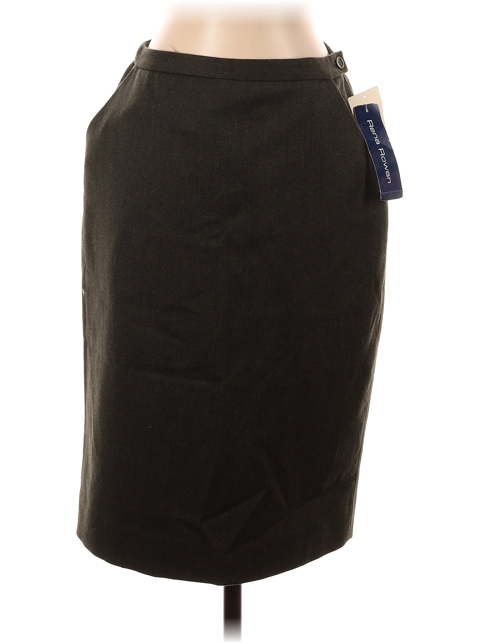 Rena Rowan 100% Laine (wool) Green Wool Skirt Size 4 - 63% off | thredUP