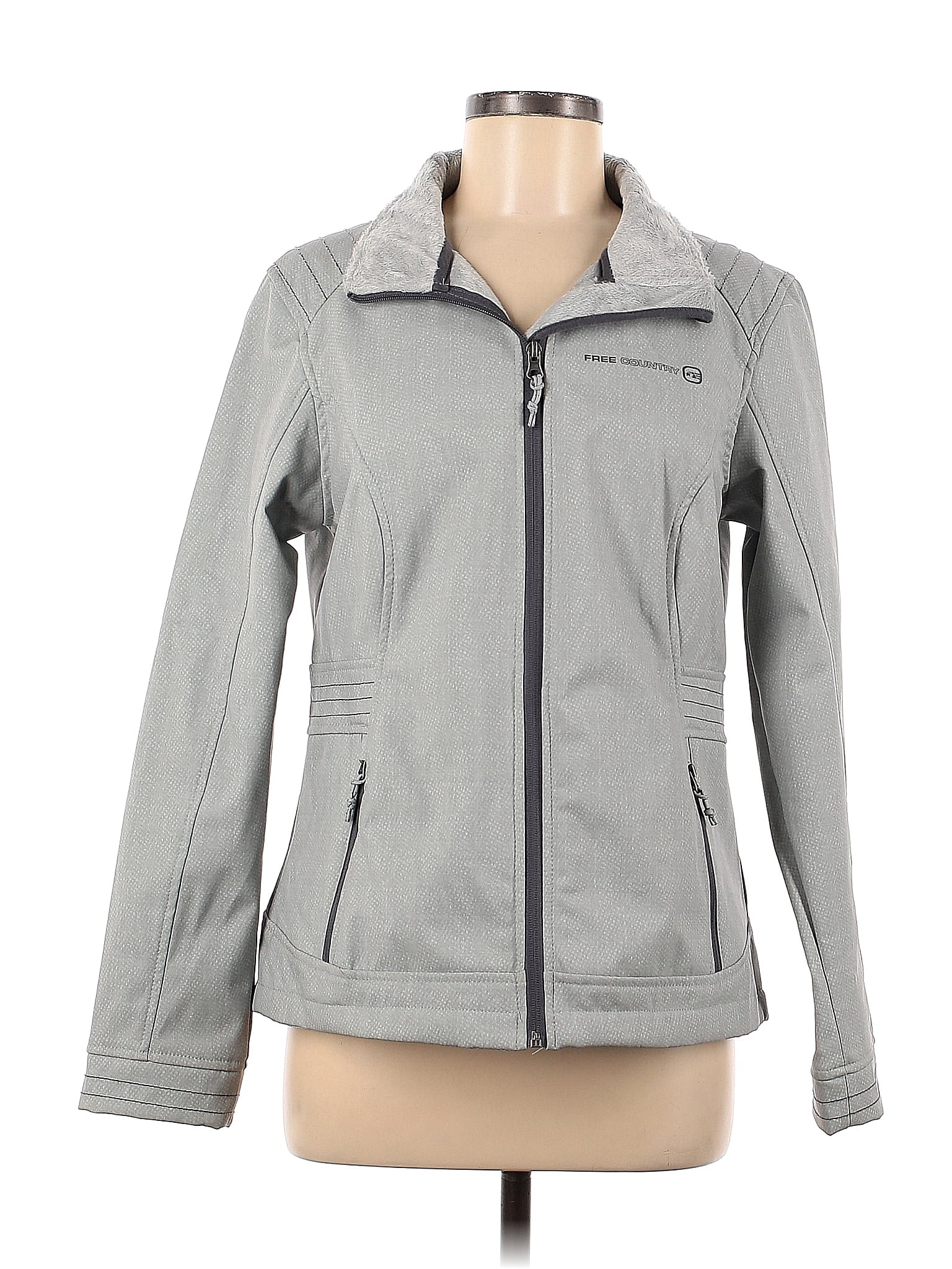 Free Country Solid Gray Jacket Size M - 53% off | thredUP