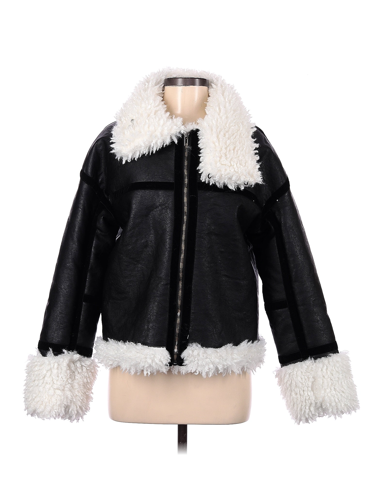 Lioness Solid Black Jacket Size XS - 66% off | thredUP