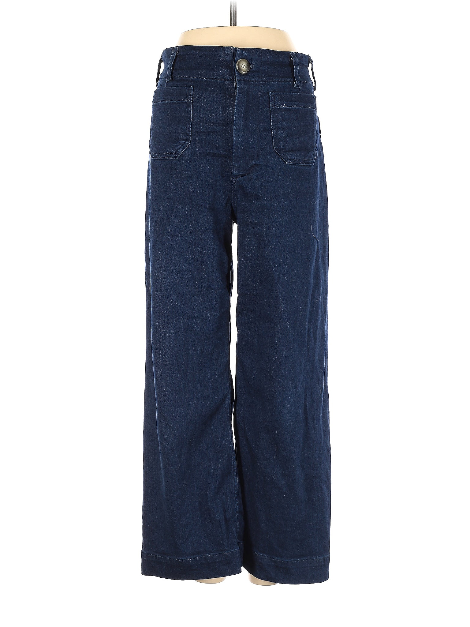Anthropologie Solid Blue Jeans 27 Waist - 64% off | thredUP