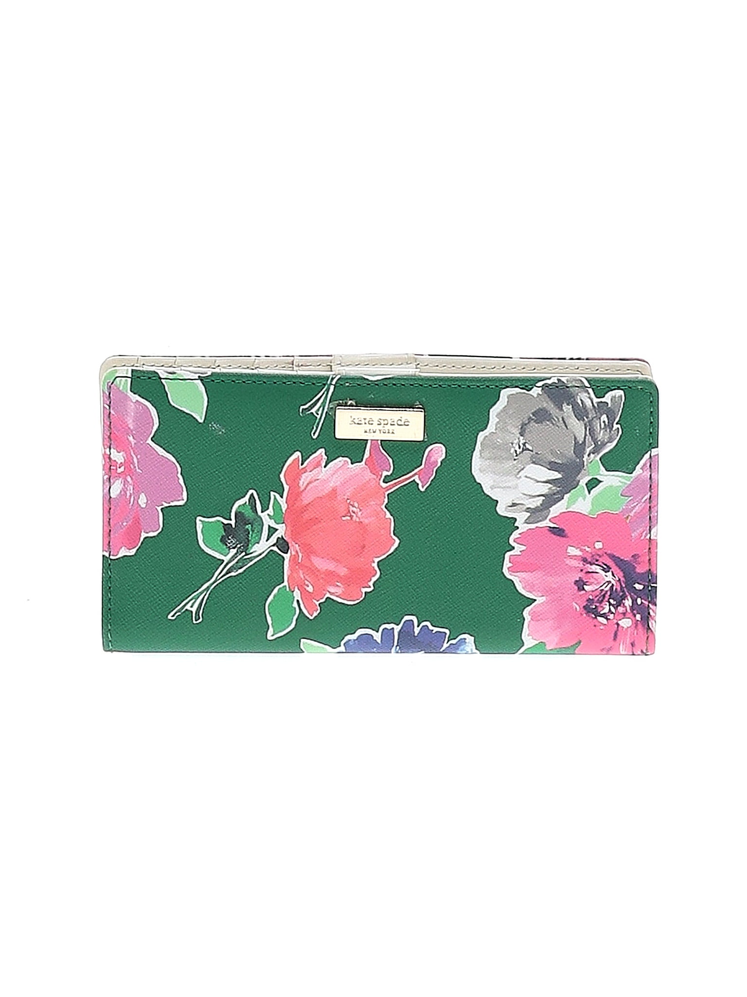 Kate Spade New York Floral Graphic Green Wallet One Size - 66% off ...